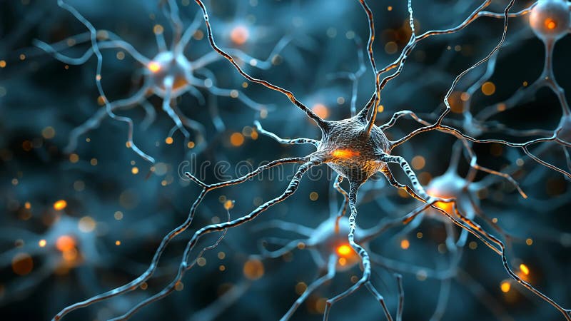 Cellular Architecture: Structure of Brain Cells Showcasing ...