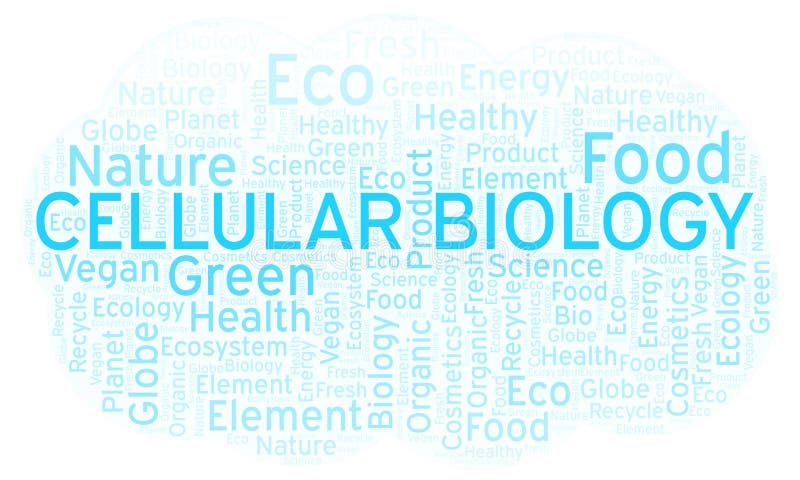 Cellular Biology Word Cloud Stock Illustration - Illustration of ...