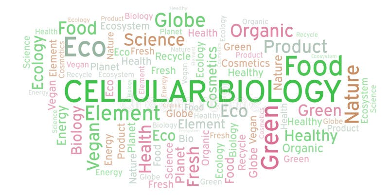 Cellular Biology Word Cloud Stock Illustration - Illustration of ...