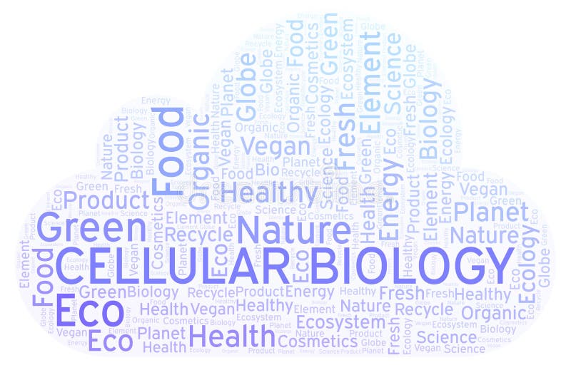 Biology Word DNA Strand Science Learning Stock Illustration ...