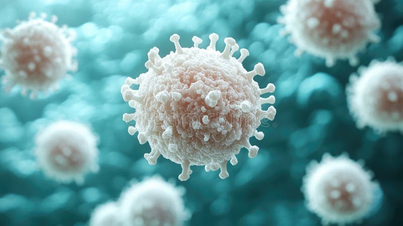 Cellular Defense: Leukocytes Under a Microscope, Showcasing Their ...