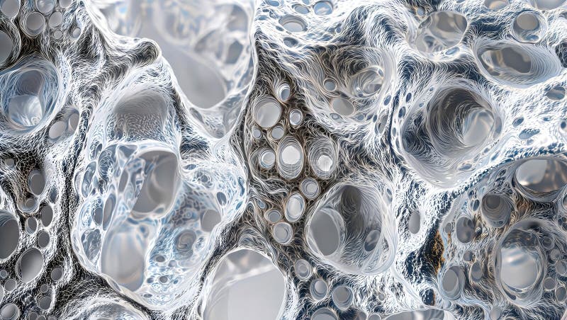 Cellular Fluid Network, Generative Ai Stock Illustration - Illustration ...