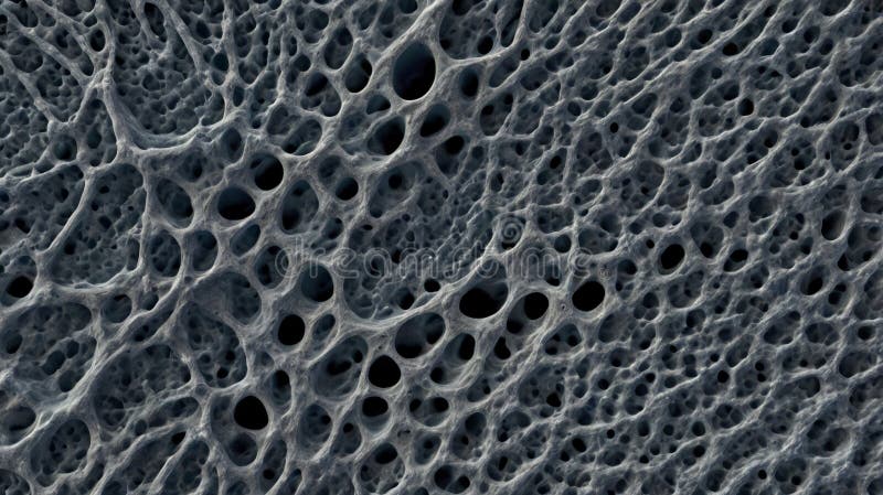 Cellular Foam Structure Under Stress Analysis Stock Illustration ...