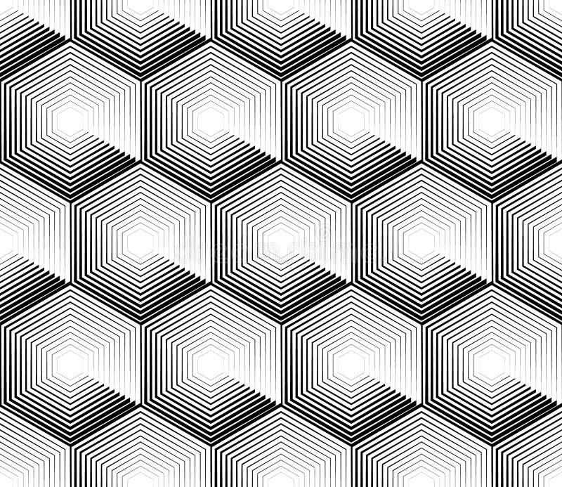 Cellular Geometric Pattern Seamlessly Repeatable Abstract Mono Stock