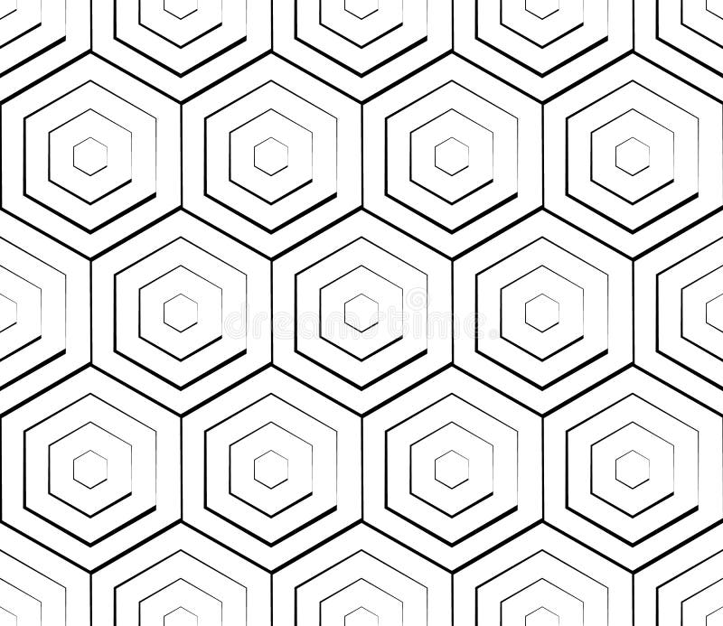 Cellular Geometric Pattern, Seamlessly Repeatable. Abstract Mono Stock ... Cellular Geometric Pattern, Seamlessly Repeatable. Abstract Mono Stock ...