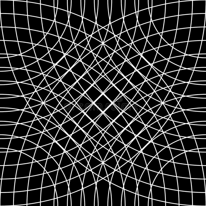 Cellular Grid, Mesh Pattern with Circles from Center Repeatable Stock ...