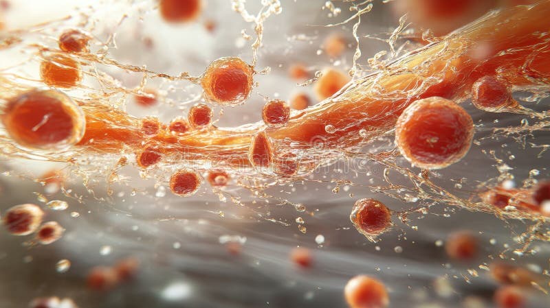 Cellular Landscape Microscopic View of Tissue with Rounded Cells and ...