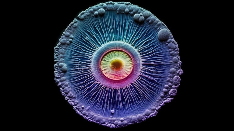 Cellular or Membrane Structure of Tissue Under the Microscope at High ...