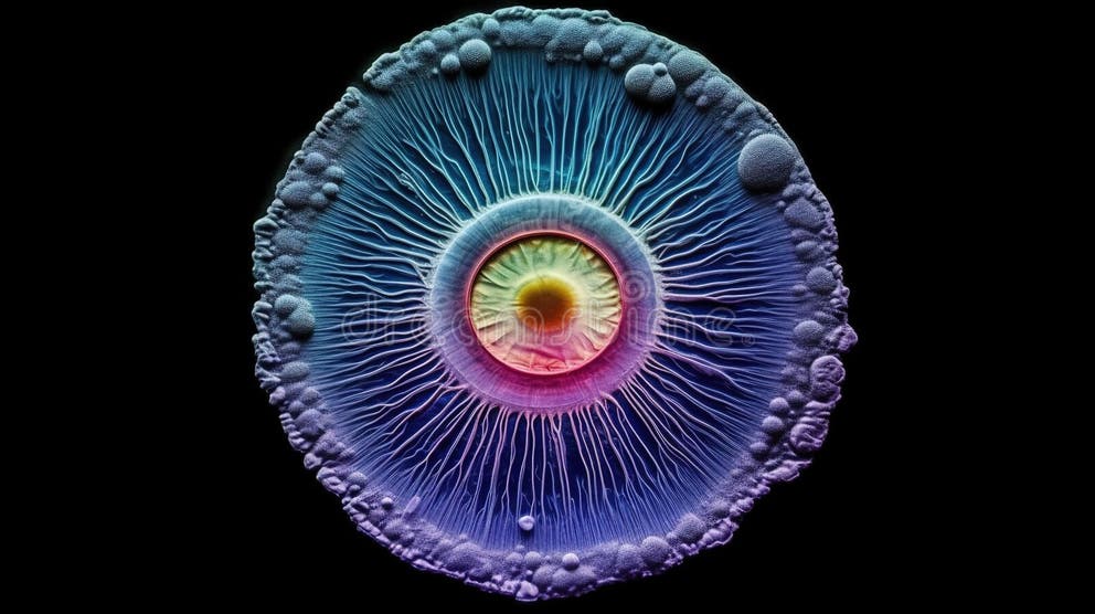 Cellular or Membrane Structure of Tissue Under the Microscope at High ...