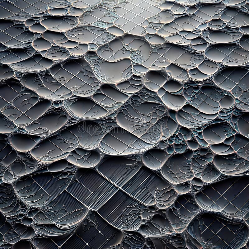 Abstract Cellular Membrane Pattern Close-Up, Generative Ai Stock ...