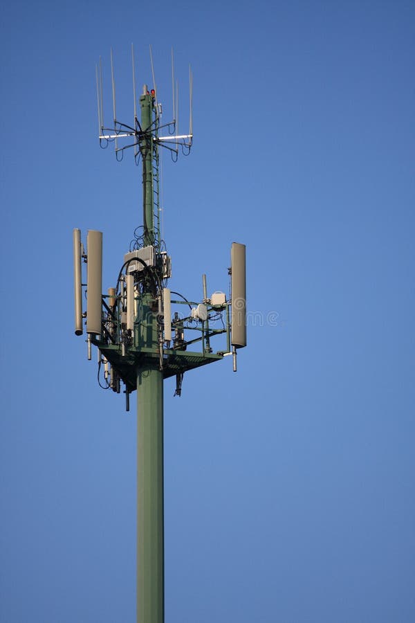 Microwave Tower stock image. Image of network, sunshine - 20924543