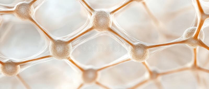 Cellular Network Structure with Interconnected Nodes, Representing ...