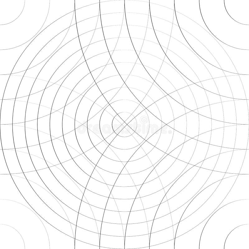 Cellular Pattern with Thin Lines of Circles. Repeatable Subtle Stock ...