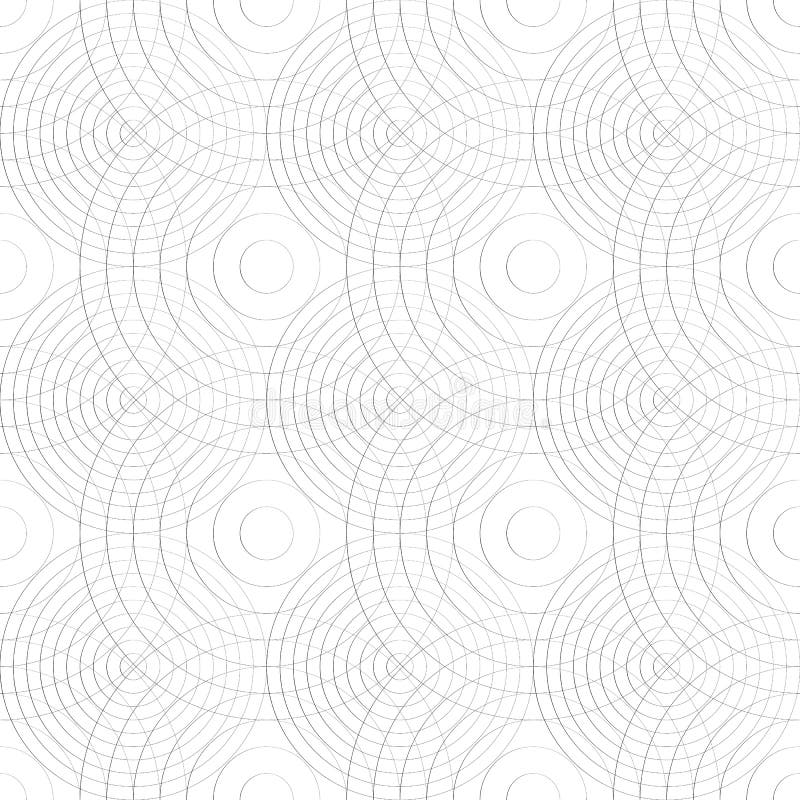 Cellular Pattern with Thin Lines of Circles. Repeatable Subtle Stock ...