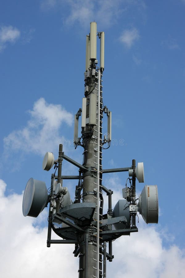 Cellular Phone Network Mast Stock Image - Image of mast, cellular: 11244745