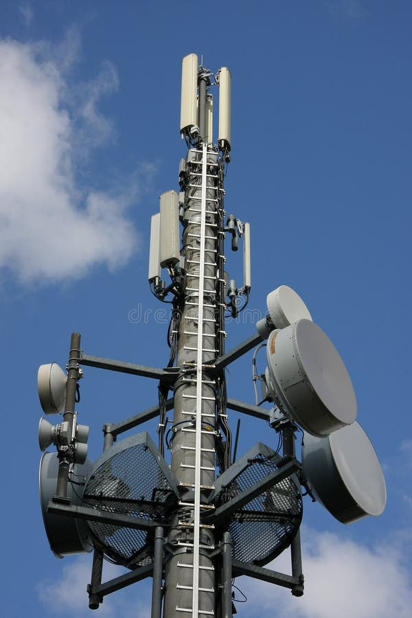 Cellular Phone Network Mast Stock Image - Image of mast, cellular: 11244745