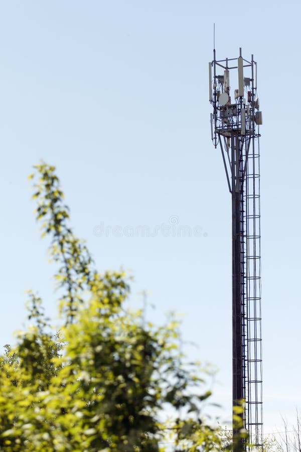 Cellular phone transmitter stock image. Image of signal - 92422895