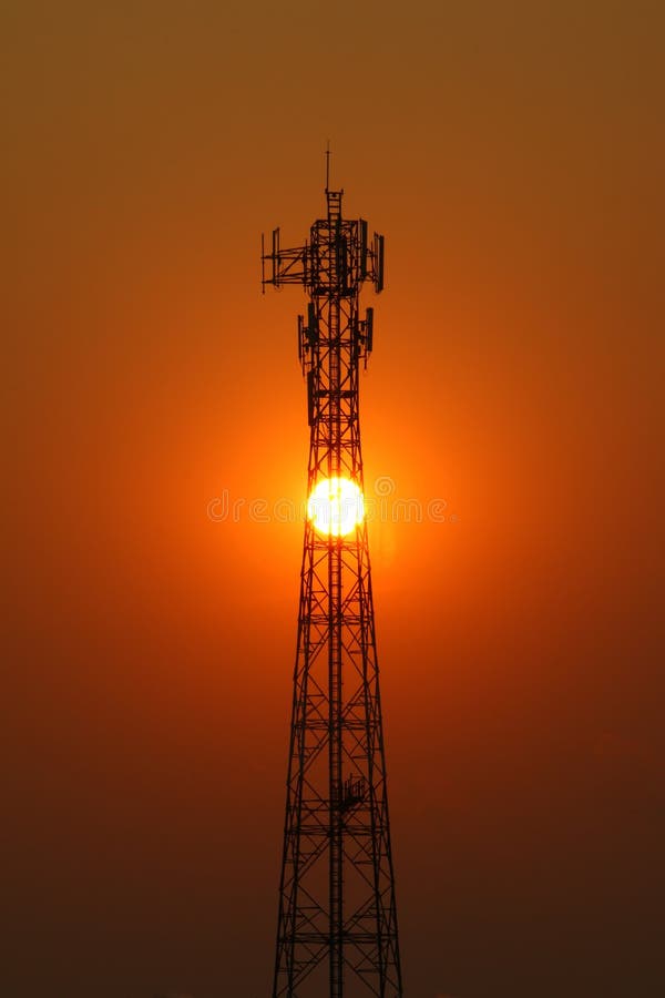 Cellular phone transmitter stock photo. Image of inside - 88077084