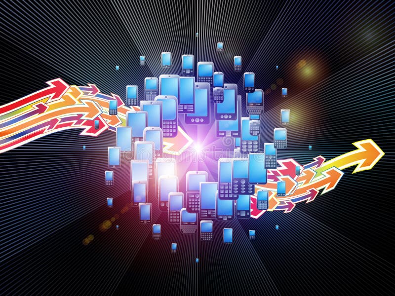 Cellular Phone World stock illustration. Illustration of graphic - 22881294