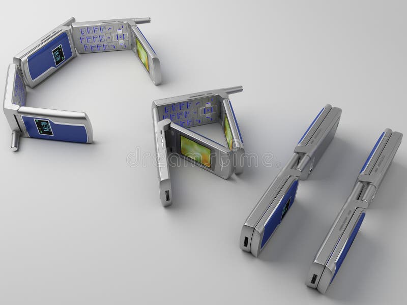 Cellular Phones stock illustration. Illustration of messaging - 1667685