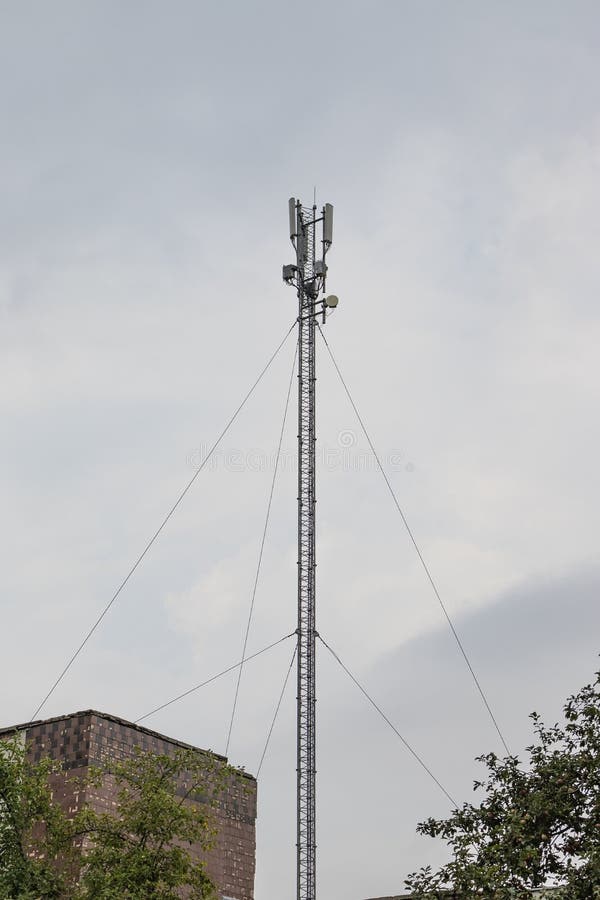 Mobile internet mast. stock photo. Image of connectivity - 130653960