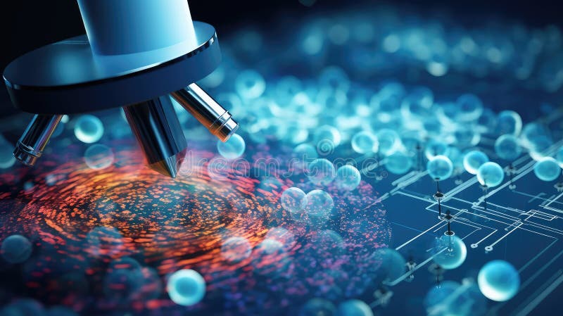 Cellular scientific data stock illustration. Illustration of study ...