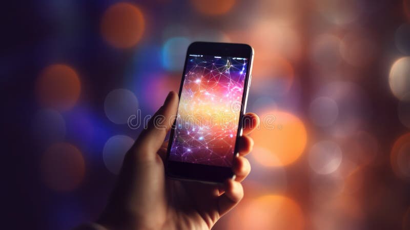 Smartphone Digital Communications Concept Stock Illustration ...