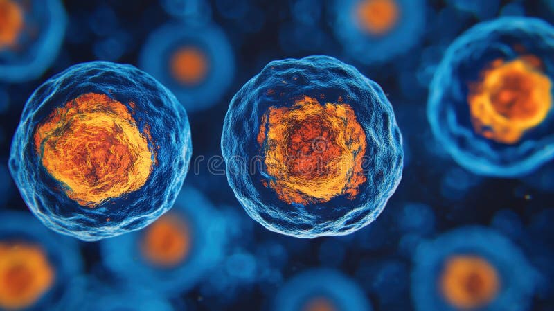 Cellular Structures a Microscopic View of Biological Organisms Stock ...