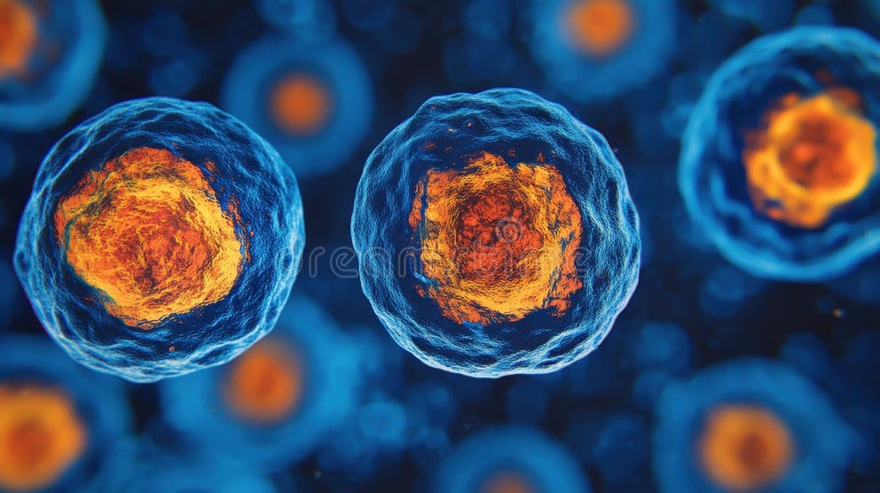 Cellular Structures a Microscopic View of Biological Organisms Stock ...