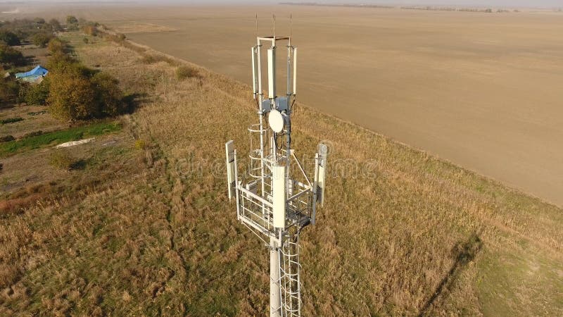 Equipment for Relaying Cellular and Mobile Signal. Cellular Tower Stock ...