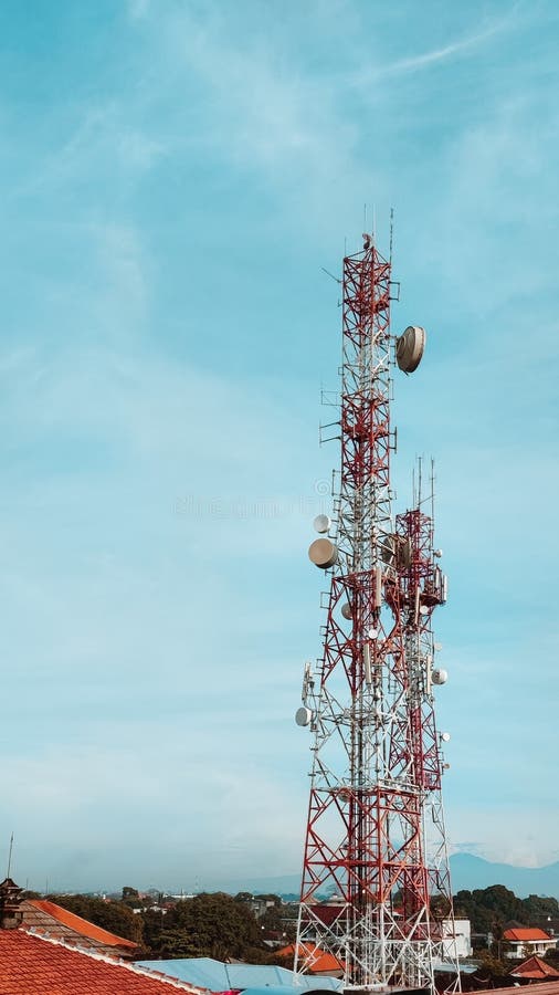 Cellular tower stock image. Image of city, cellular - 262881903