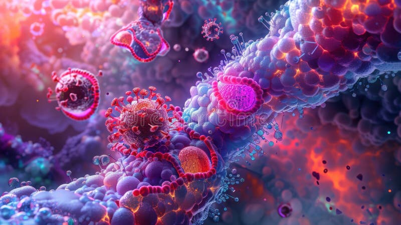 Cellular Transport Network. Intricate Cellular Transportation System ...