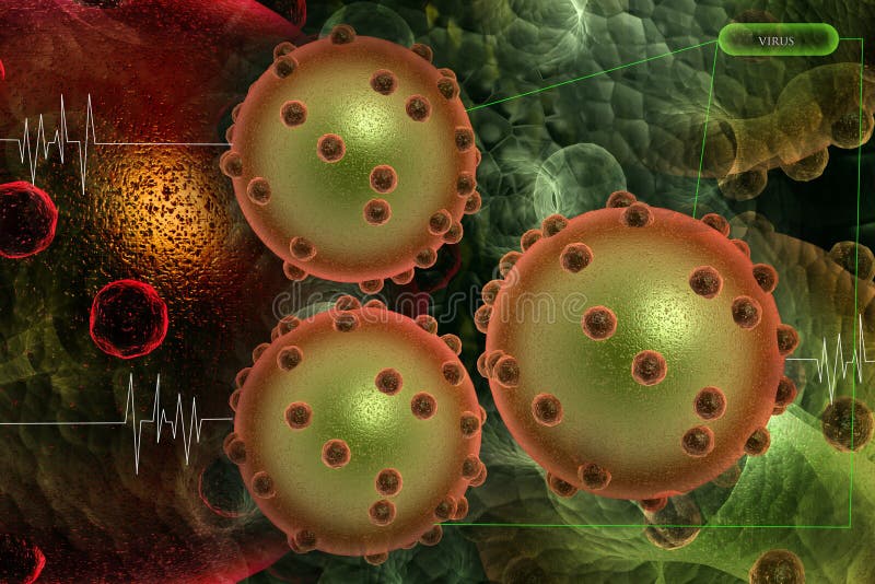 Cellule Invasive Batteriche Che Causano Malattie Illustrazione di Stock ...