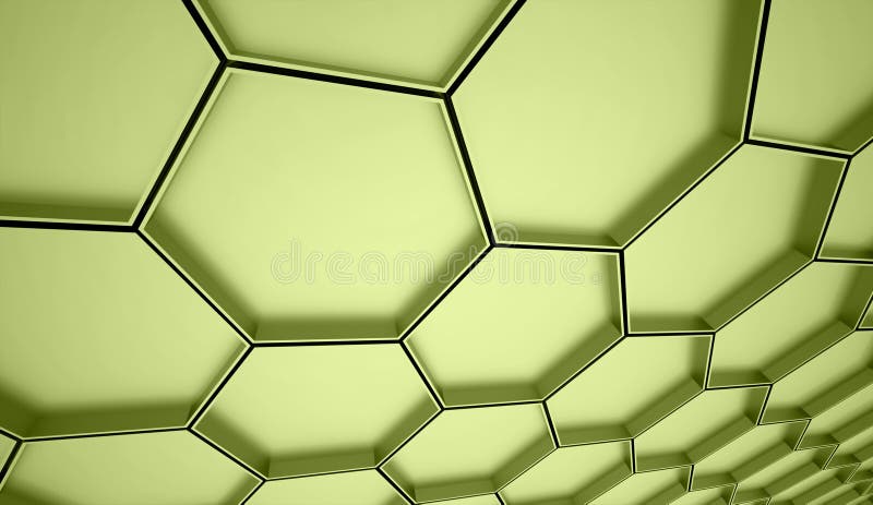 Cellule Hexagonale Verte De Fond Illustration Stock - Illustration du ...