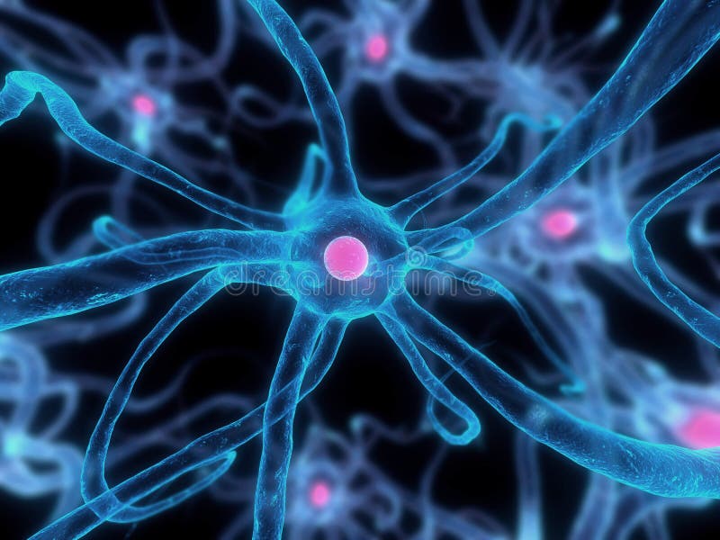Cellule nerveuse illustration stock. Illustration du organisme - 4129283
