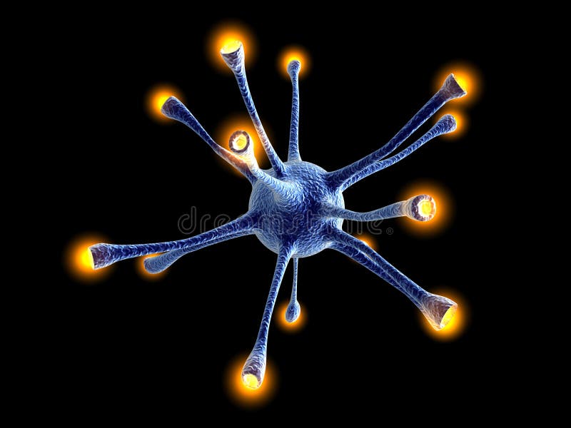 Cellule neuronale illustration stock. Illustration du illustration ...