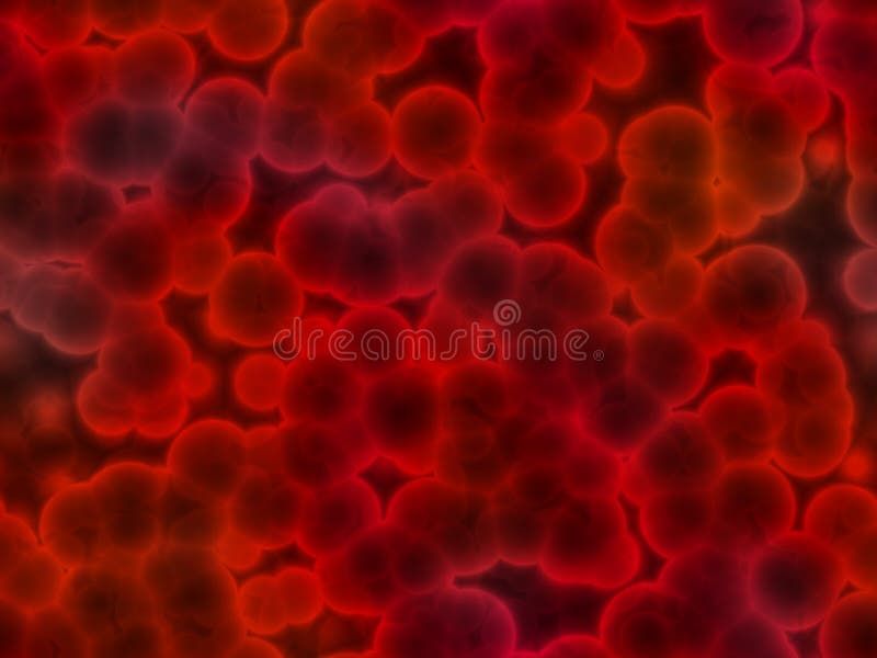 Cellules 3d rouges illustration stock. Illustration du humain - 1818193