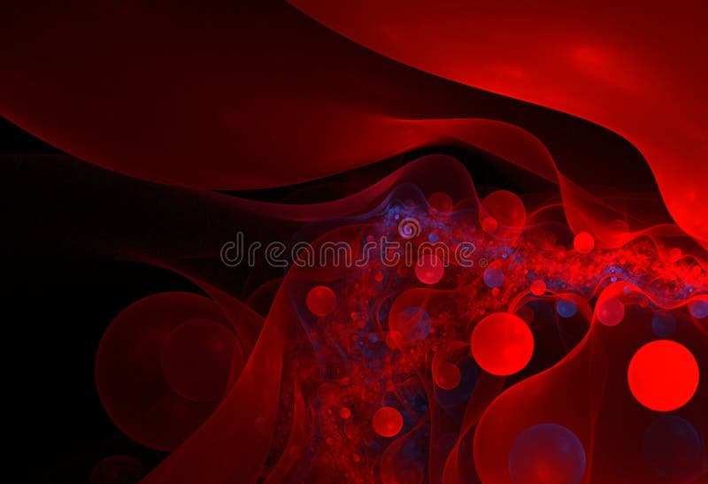 Cellules 3D rouges illustration stock. Illustration du chaotique - 7839091