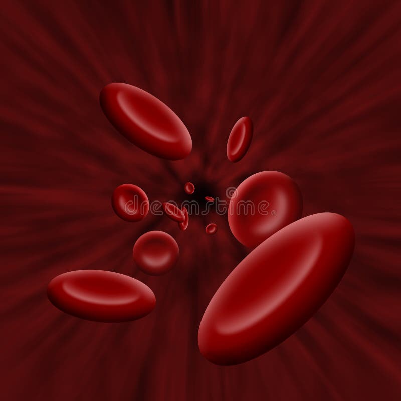 Cellules De Plaquette Traversant La Circulation Sanguine Illustration ...