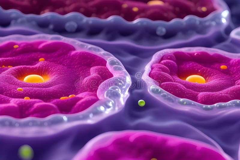 Cellules Du Corps Sous Microscope Illustration Stock - Illustration du ...