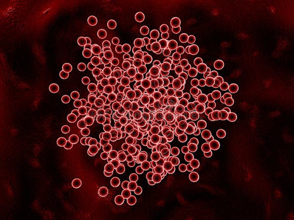 Cellules Micro Rouges - Illustration 3D Illustration Stock ...