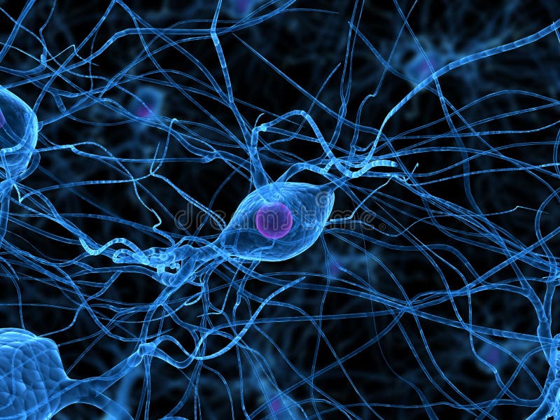 Cellule nerveuse active illustration stock. Illustration du micro - 5590950