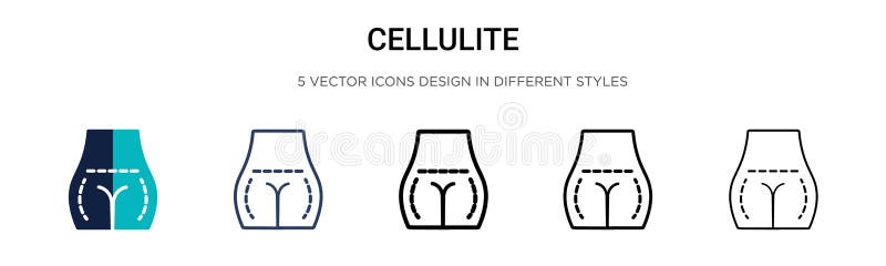 Cellulite Icon in Filled, Thin Line, Outline and Stroke Style. Vector ...