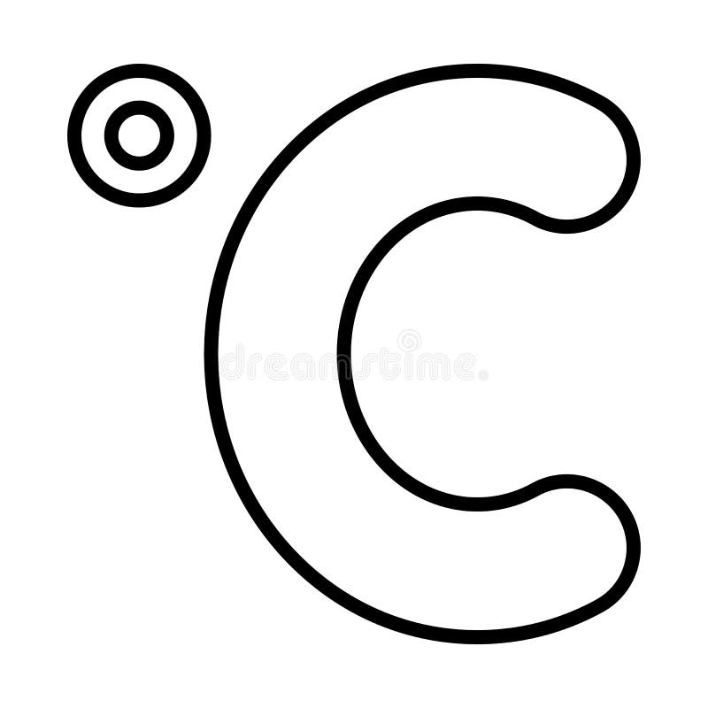 Celsius Degree Icon stock vector. Illustration of health - 251289345