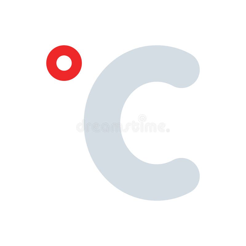 Celsius Degree Icon stock vector. Illustration of graphic - 250316185