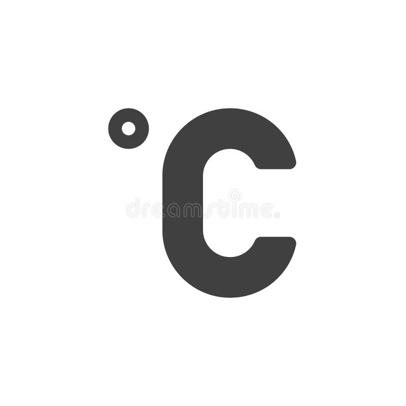 Celsius Degrees Temperature Color Icon Stock Vector - Illustration of ...