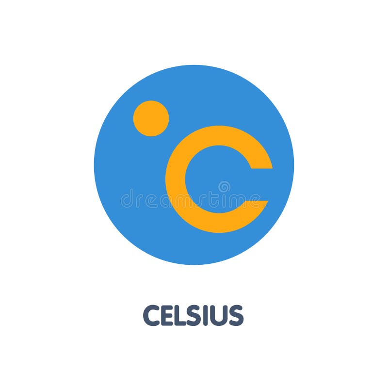 Celsius Flat Icon Design Style Illustration on White Background Stock ...