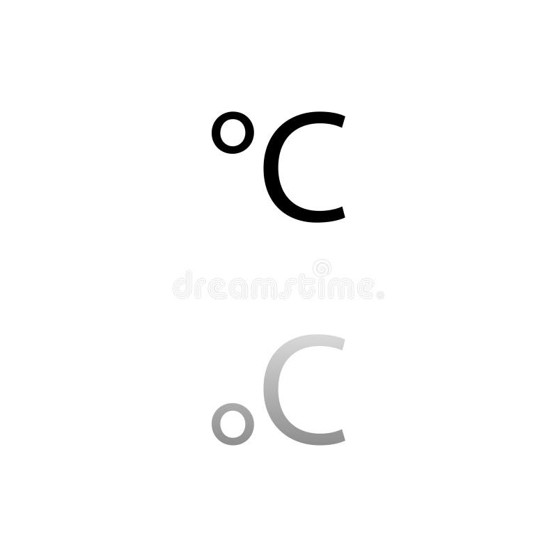 Celsius icon flat stock vector. Illustration of meteorology - 134125617