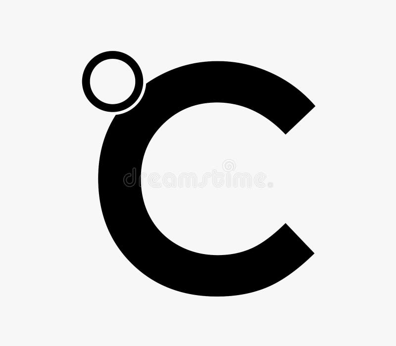 Celsius icon illustrated stock illustration. Illustration of white ...