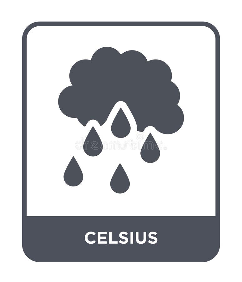 Celsius Icon in Trendy Design Style. Celsius Icon Isolated on White ...
